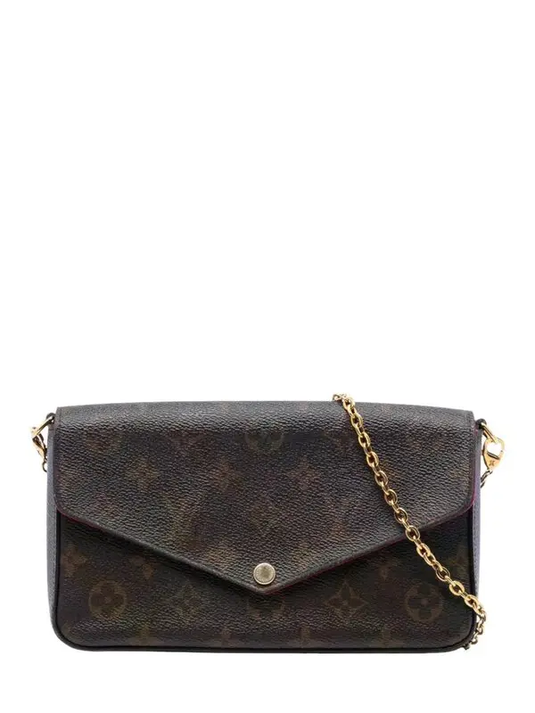 LOUIS VUITTON 2019 Monogram Pochette Felicie - Brown