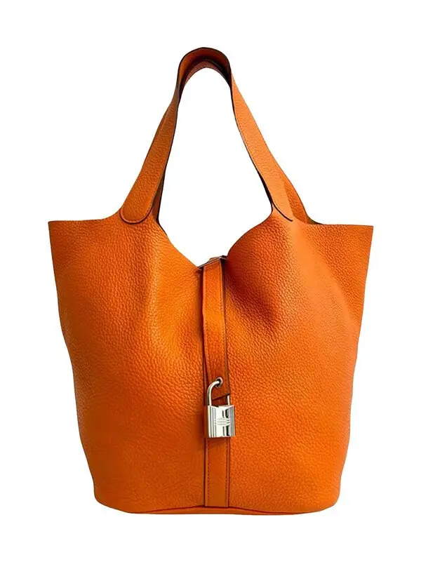 Hermès 2011 Clemence Picotin Lock 26 Handbag - Orange