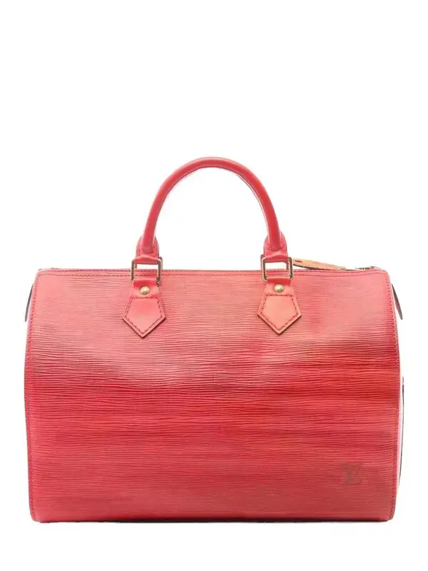 LOUIS VUITTON 1996 Epi Speedy 30 Satchel - Red