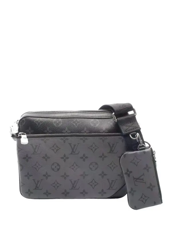 LOUIS VUITTON Monogram Eclipse Trio Messenger Bag - Black