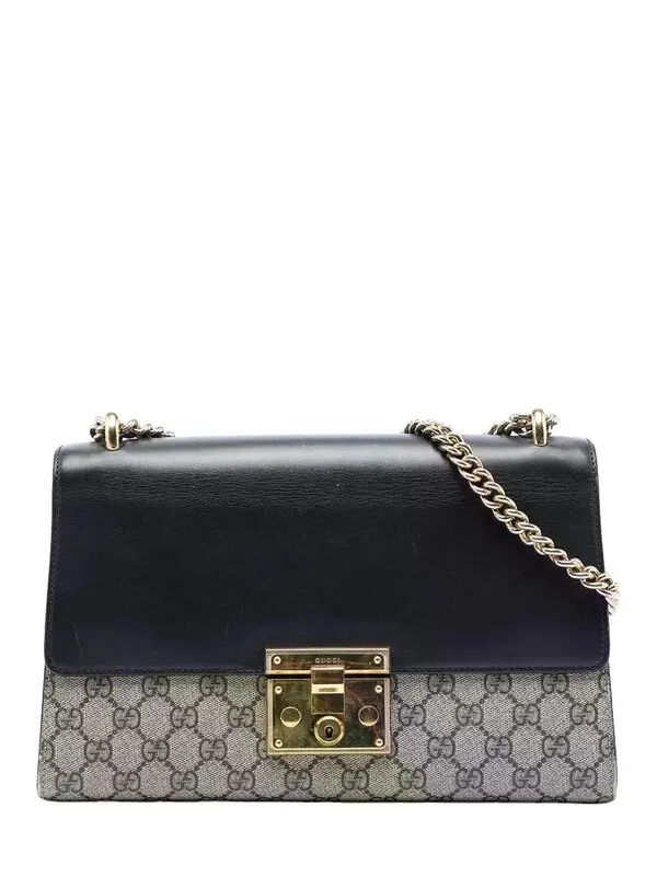 Gucci Medium Gg Supreme Padlock Shoulder Bag 2016-2026 - Blue