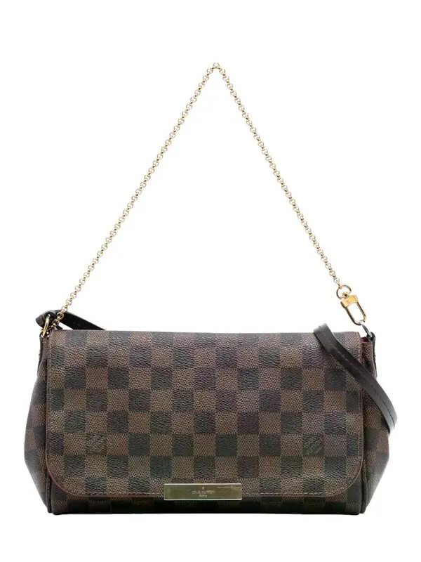 LOUIS VUITTON 2015 Damier Ebene Favorite Mm - Brown