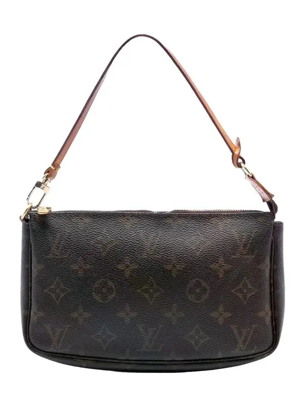 LOUIS VUITTON 1999 Monogram Pochette Accessoires Shoulder Bag - Brown