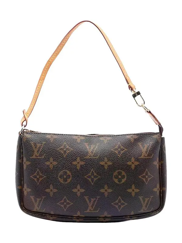 LOUIS VUITTON 1999 Monogram Pochette Accessoires Shoulder Bag - Brown