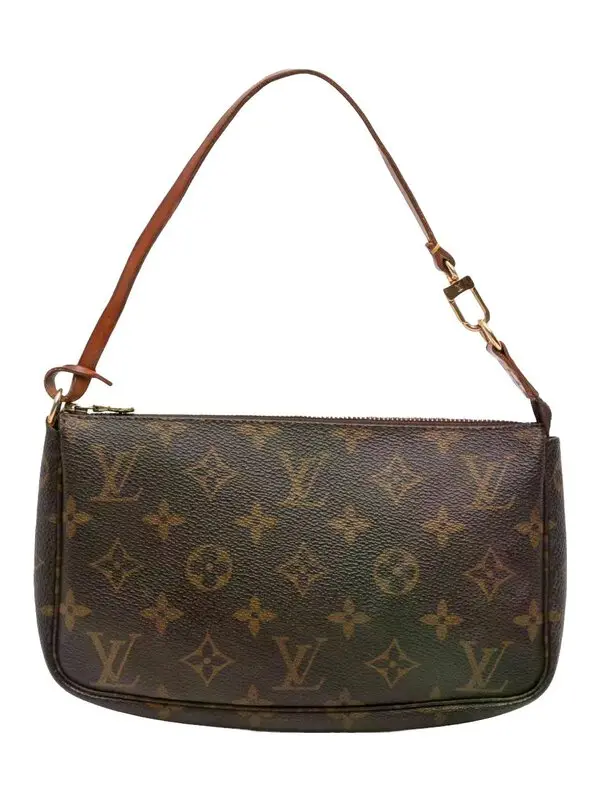 LOUIS VUITTON 1999 Monogram Pochette Accessoires Shoulder Bag - Brown