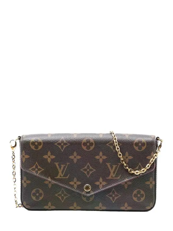 LOUIS VUITTON 2018 Monogram Pochette Felicie - Brown