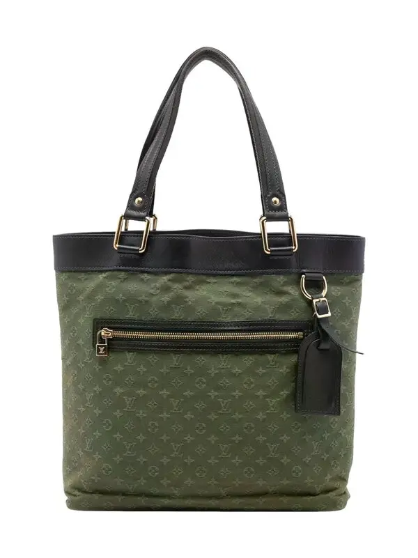 LOUIS VUITTON 2003 Monogram Mini Lin Lucille Gm Handbag - Green