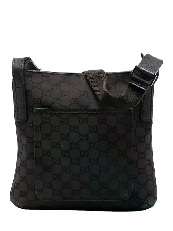 Gucci Gg Canvas Crossbody Bag - Brown