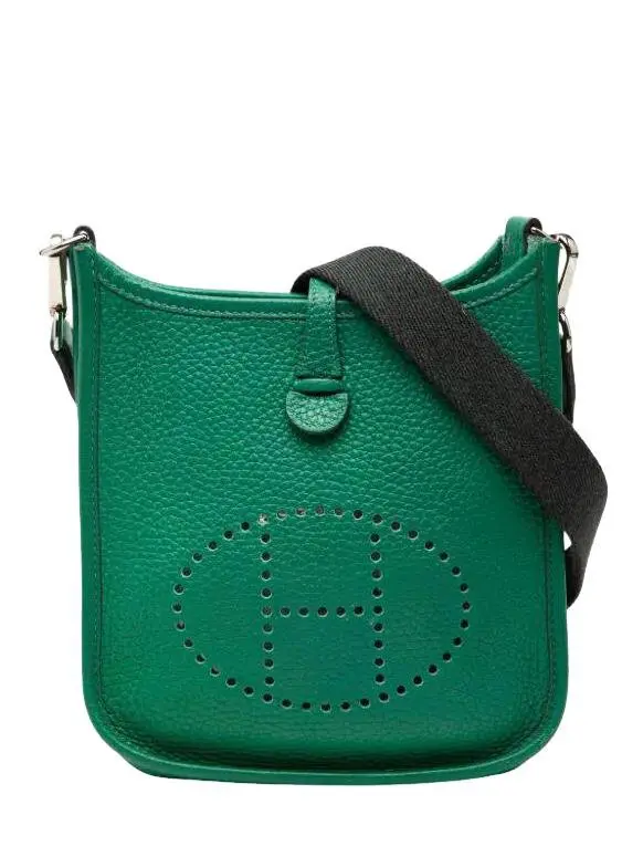Hermès 2017 Clemence Evelyne Tpm Crossbody Bag - Green