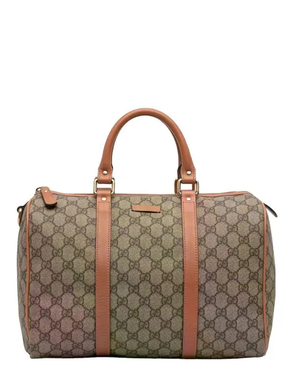 Gucci Gg Supreme Joy Boston Bag - Brown