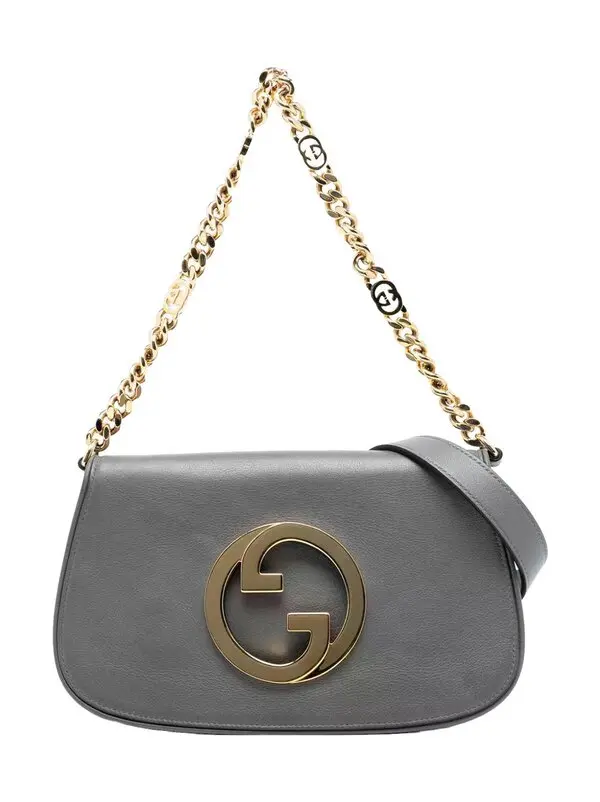 Gucci 2016-2026 Small Calfskin Blondie Chain Satchel - Grey