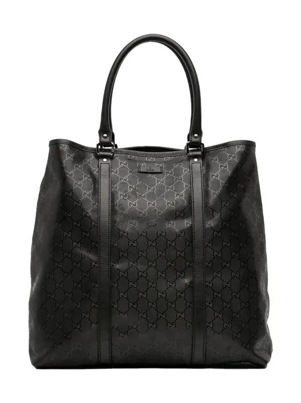 Gucci Gg Imprime Joy Vertical Tote Bag - Black