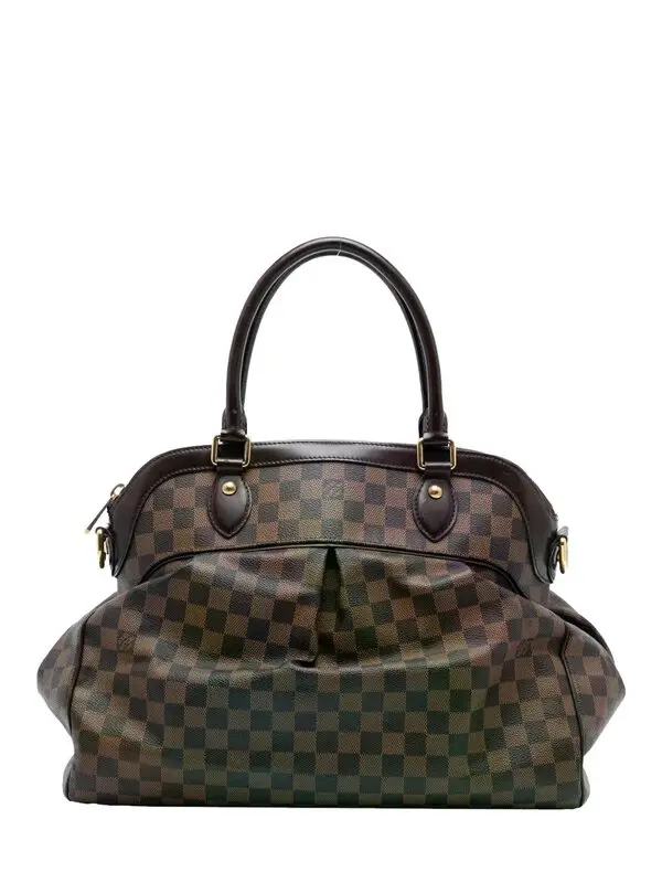 LOUIS VUITTON 2008 Damier Ebene Trevi Gm Satchel - Brown