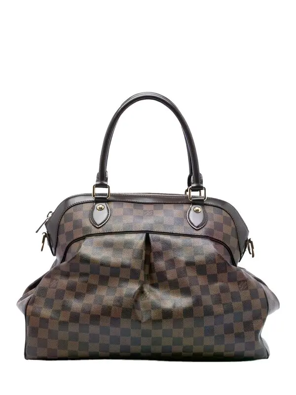 LOUIS VUITTON 2009 Damier Ebene Trevi Gm Satchel - Brown