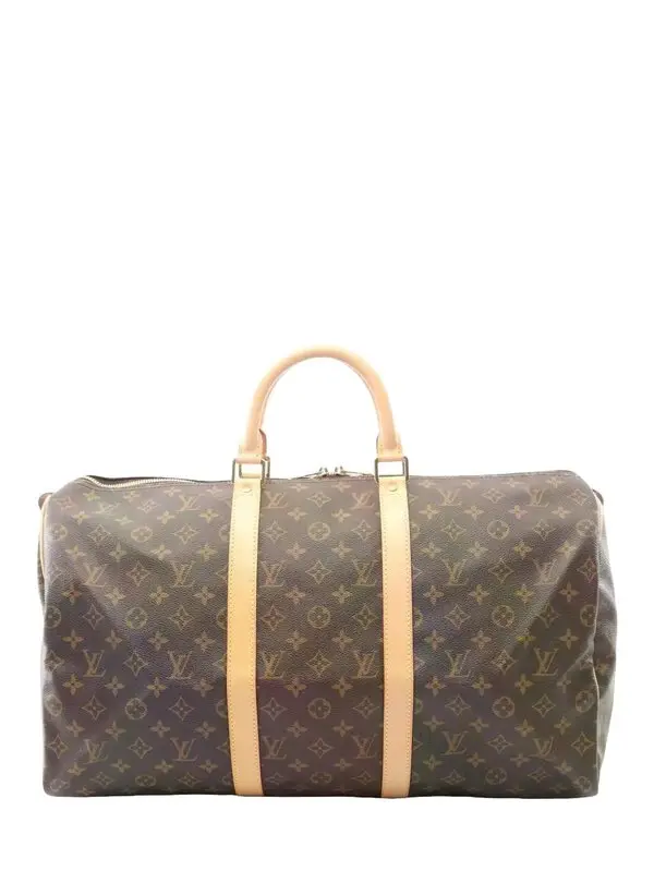 LOUIS VUITTON 1999 Monogram Keepall 50 Travel Bag - Brown