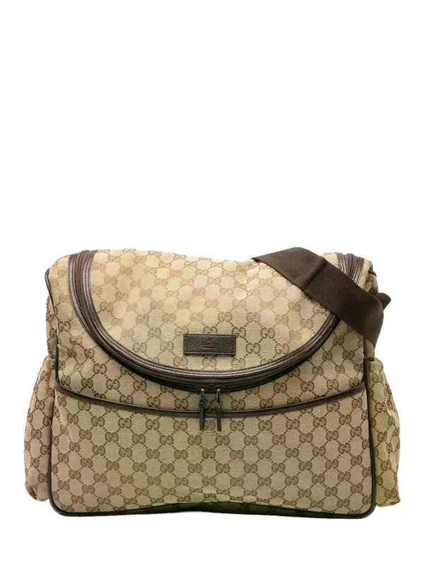 Gucci Gg Canvas Diaper Bag - Brown