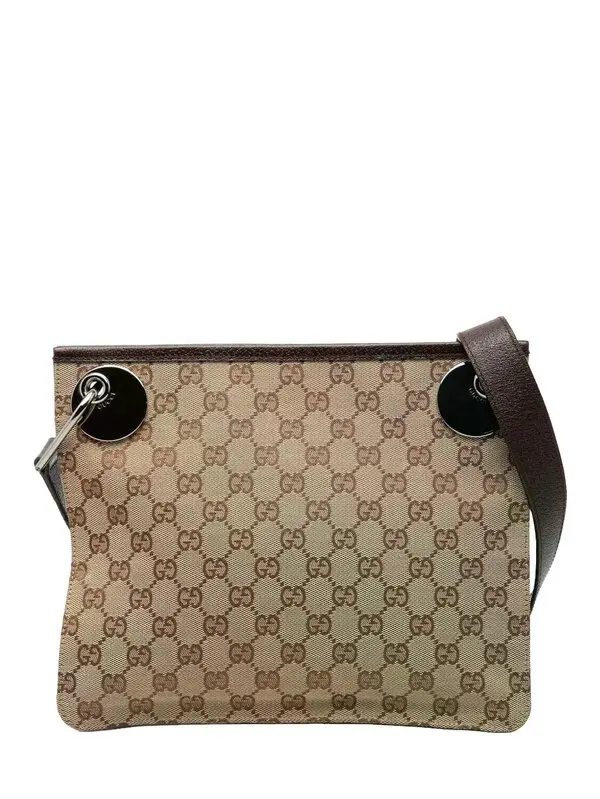 Gucci Gg Canvas Eclipse Crossbody Bag - Brown