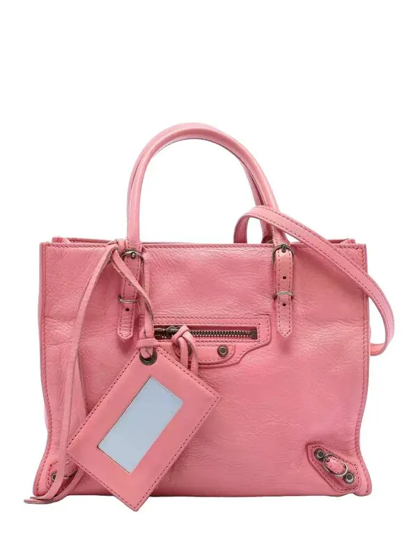 Balenciaga 2013 Mini Leather Papier A4 Tote - Pink