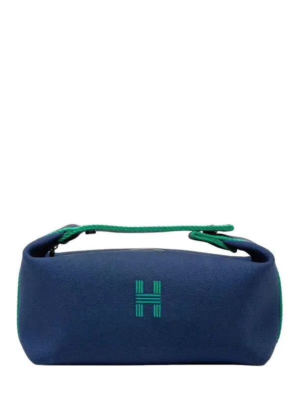 Hermès Toile Bride A Brac Case - Blue