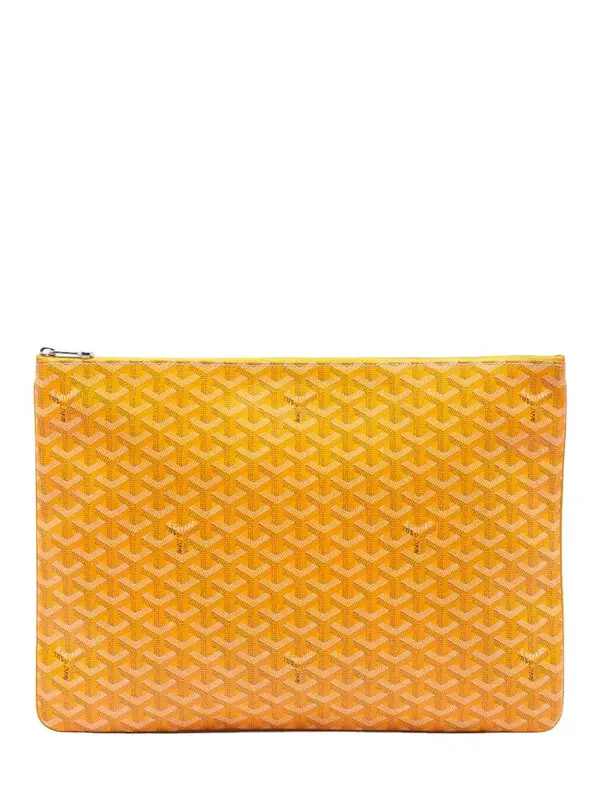 Goyard 2018 Ine Senat Gm Clutch - Yellow