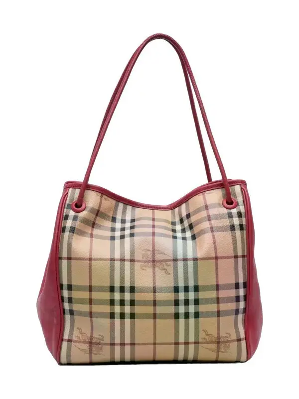 Burberry Haymarket Check Canterbury Tote Bag - Brown