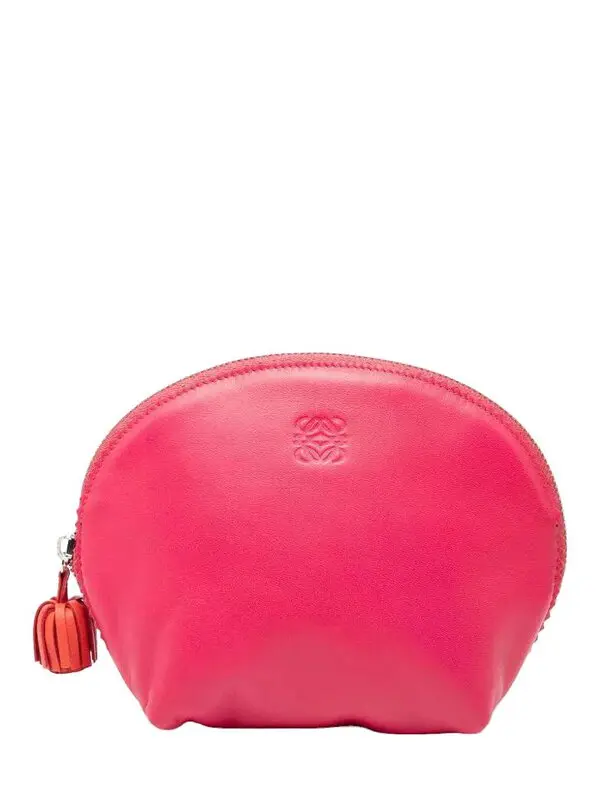 Loewe 2012 Nappa Anagram Cosmetic Pouch - Pink