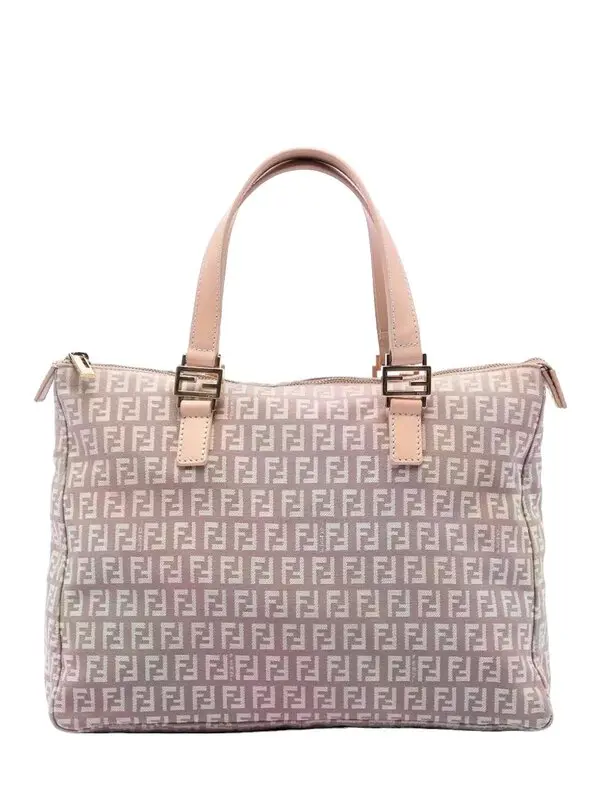 Fendi 2000-2010 Zucchino Canvas Tote Bag - Purple