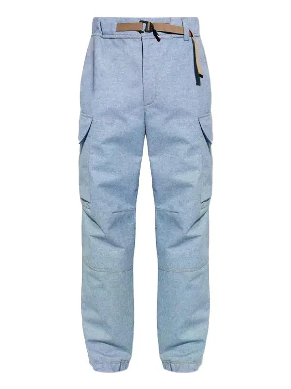 Moncler Belted Cargo Trousers - Blue
