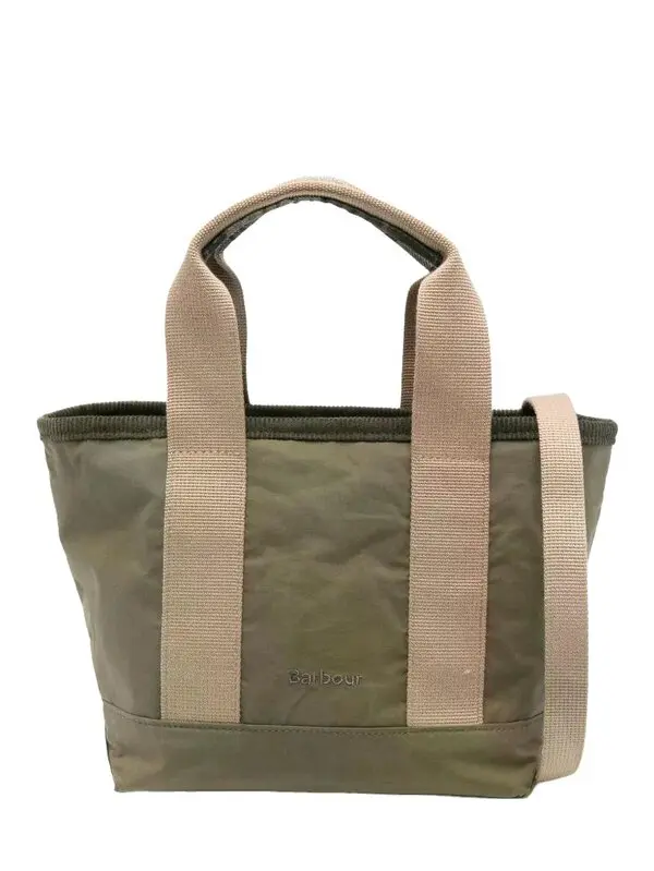 Barbour Tartan-detail Tote Bag - Green