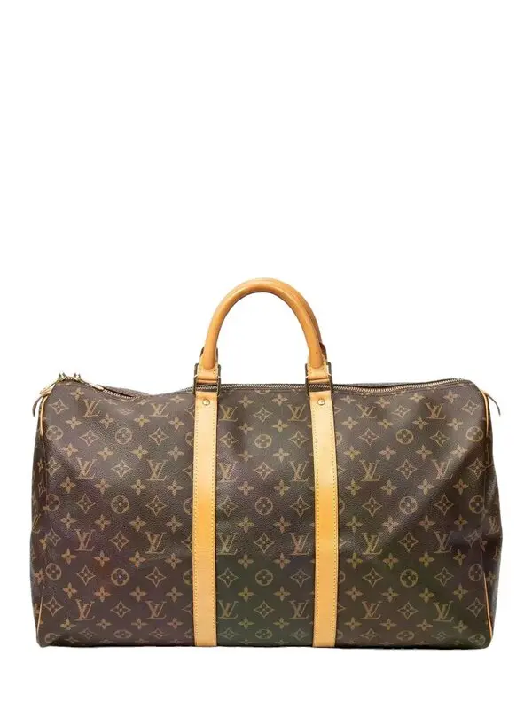 LOUIS VUITTON 1997 Keepall 50 Monogram Holdall - Brown
