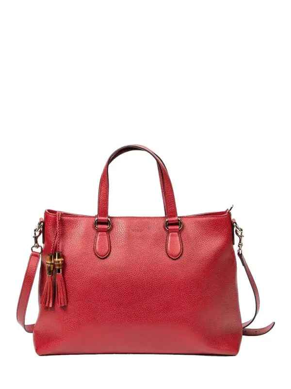 Gucci Tassel-detail Tote Bag - Red
