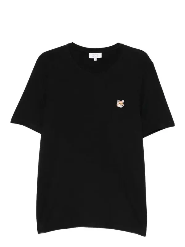 Maison Kitsuné Fox Head-patch T-shirt - Black