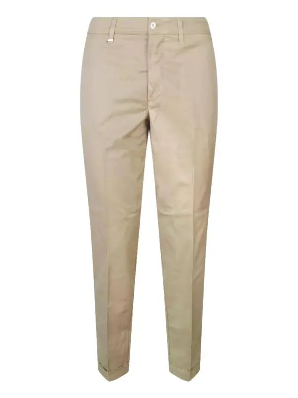 FAY Cuffed Trousers - Neutrals