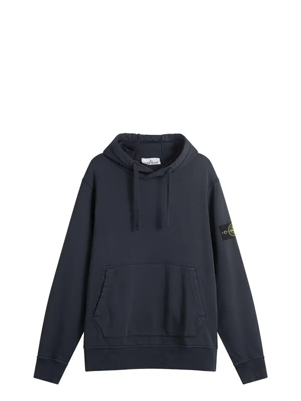 Stone Island Garment Dyed Hoodie - Navy Blue