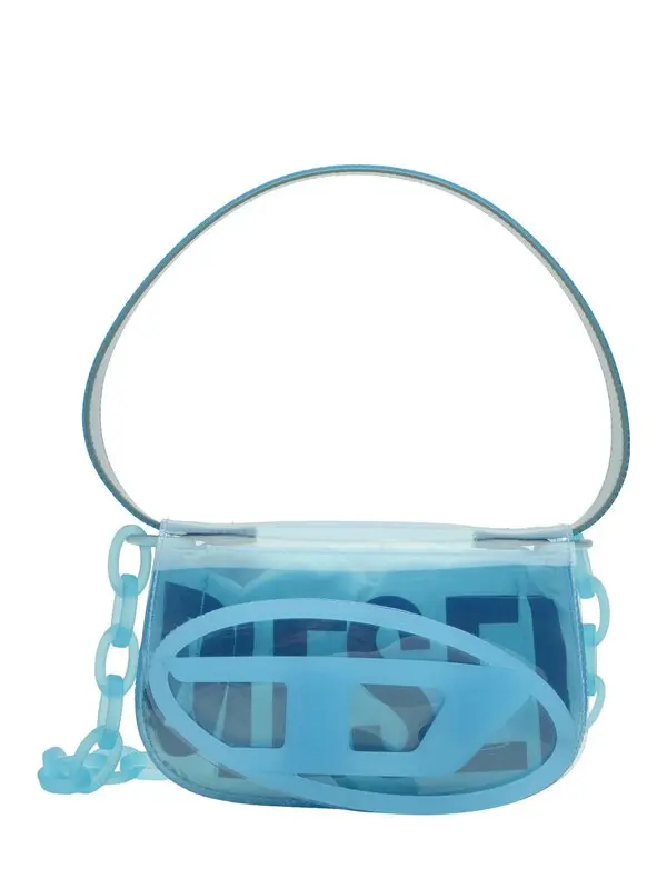 DIESEL 1dr Logo Perspex Handbag - Blue