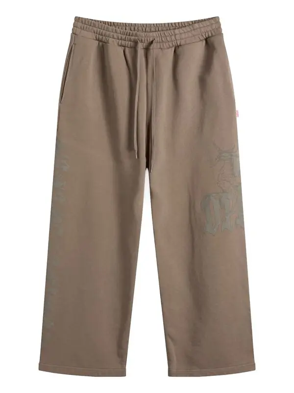 DIESEL Gro Wide Leg Sweatpants - Brown