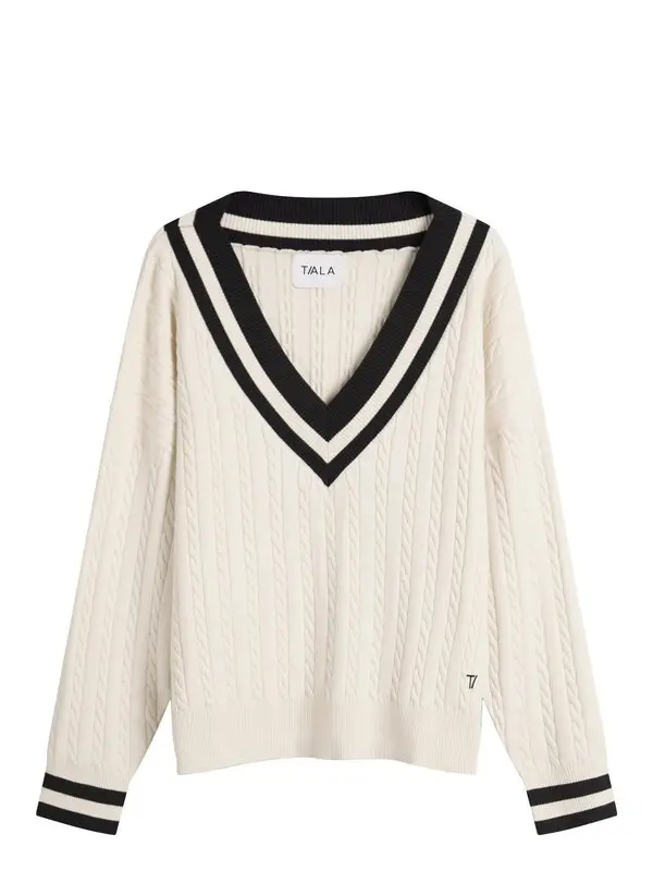 TALA Oversized Cricket Jumper - Ivory