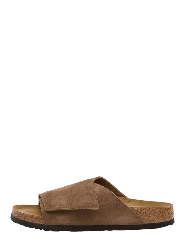 BIRKENSTOCK Solana Leve Suede Sandals - Dark Tea