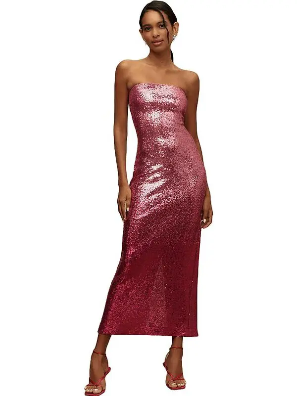 Endless Rose Strapless Sequin Maxi Dress - Pink