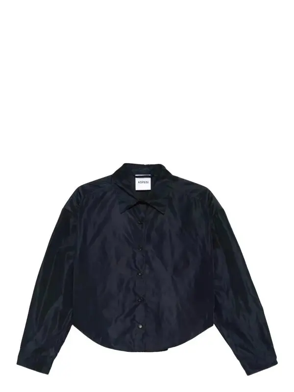 Aspesi Technical Buttoned Shirt - Blue