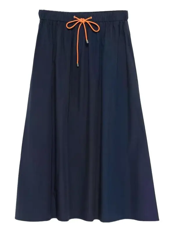 LE SARTE PETTEGOLE Drawstring Midi Skirt - Blue