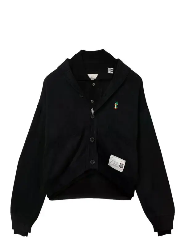 Mihara Yasuhiro Layered Cardigan - Black