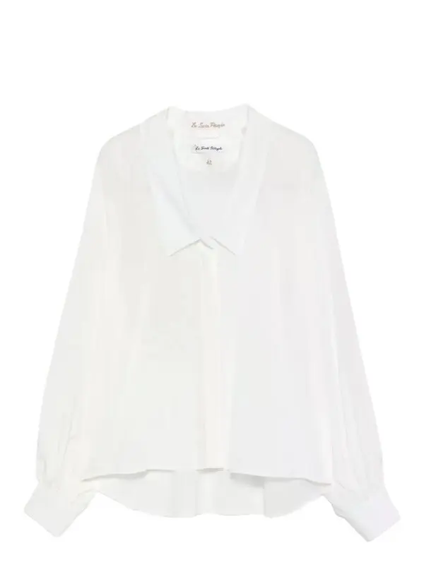 LE SARTE PETTEGOLE Collared Silk Shirt - White