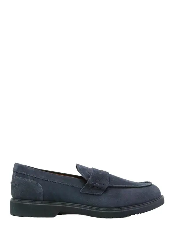 NEROGIARDINI Penny Leather Loafers - Blue