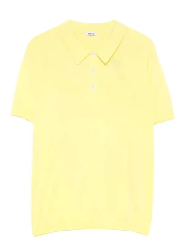 Aspesi Short-sleeve Polo Shirt - Yellow