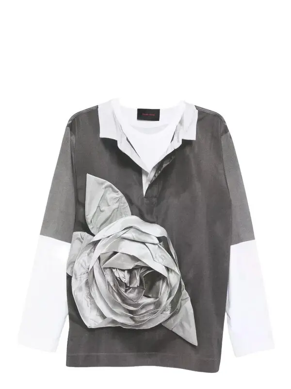 Simone Rocha Polo-print T-shirt - White