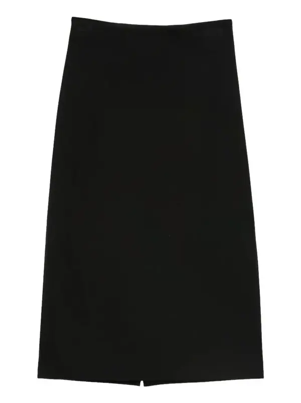 Liviana Conti Slit Midi Skirt - Black
