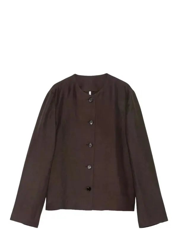 Liviana Conti Buttoned Jacket - Brown