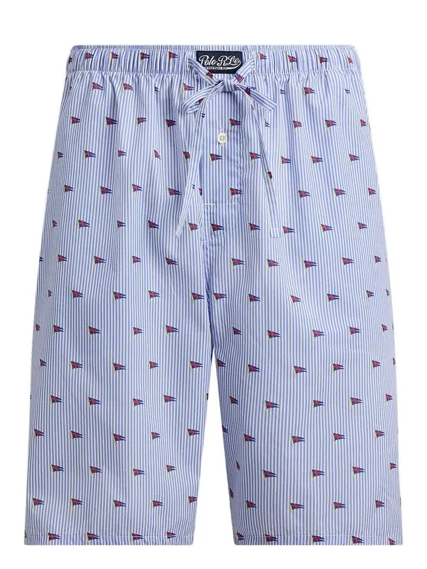 Ralph Lauren Print Cotton Sleep Short - Pennant Flag Stripe