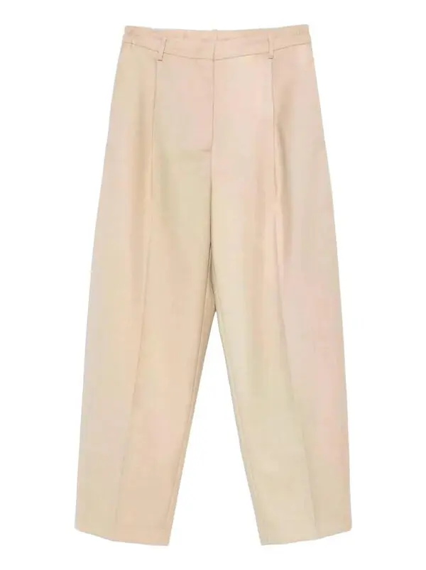 Liviana Conti Pleated Trousers - Neutrals